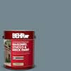 BEHR 1 gal. #N470-5 Norwegian Blue Flat Interior/Exterior Masonry ...