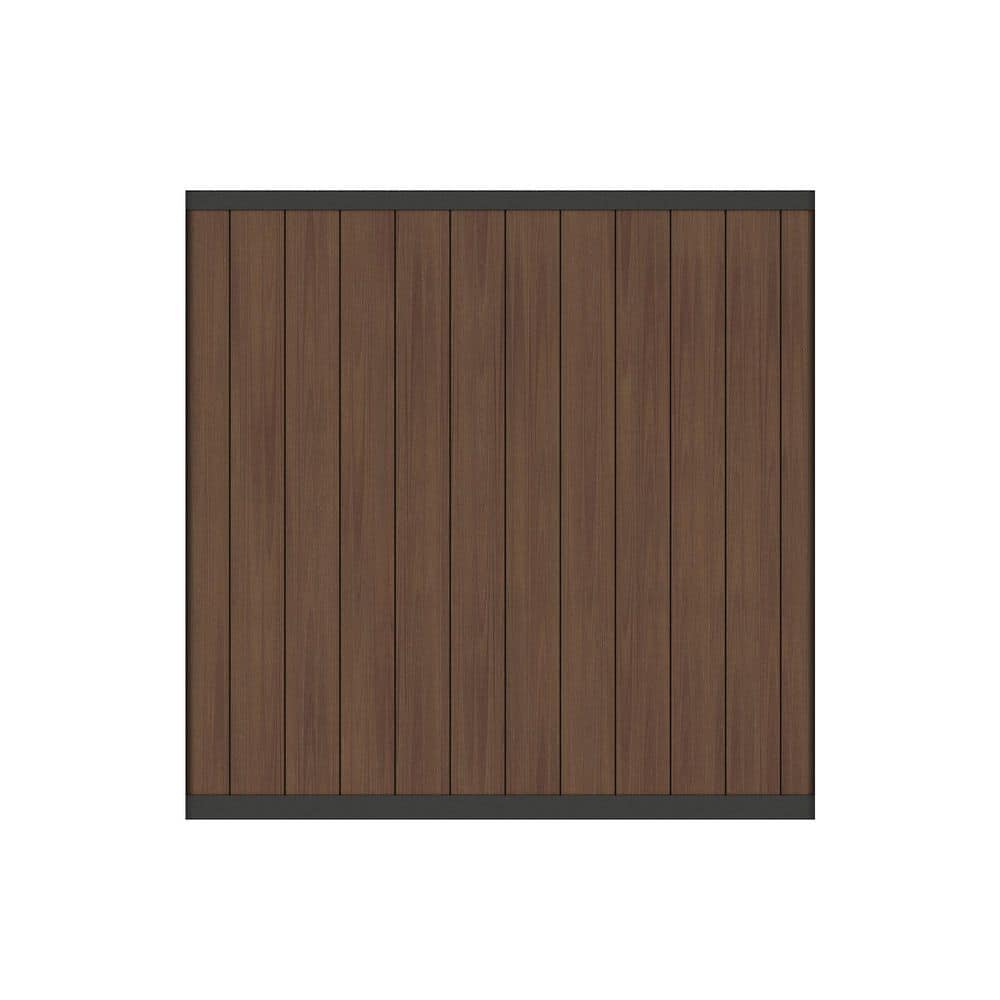 NewTechWood UltraEasy 6 ft. x 6 ft. Brazilian Ipe Composite Flat Style ...