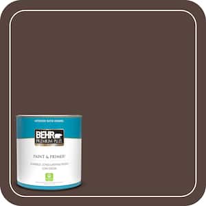 BEHR PREMIUM PLUS 8 oz. #PPF-51 Dark Walnut Semi-Gloss Interior ...