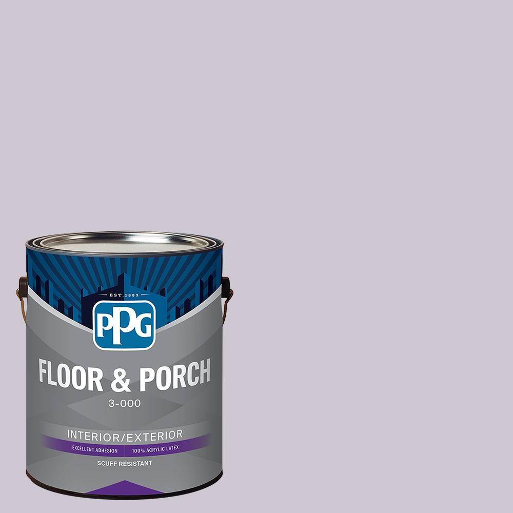 PPG 1 gal. PPG1174-3 Silver Chalice Satin Interior/Exterior Floor and ...