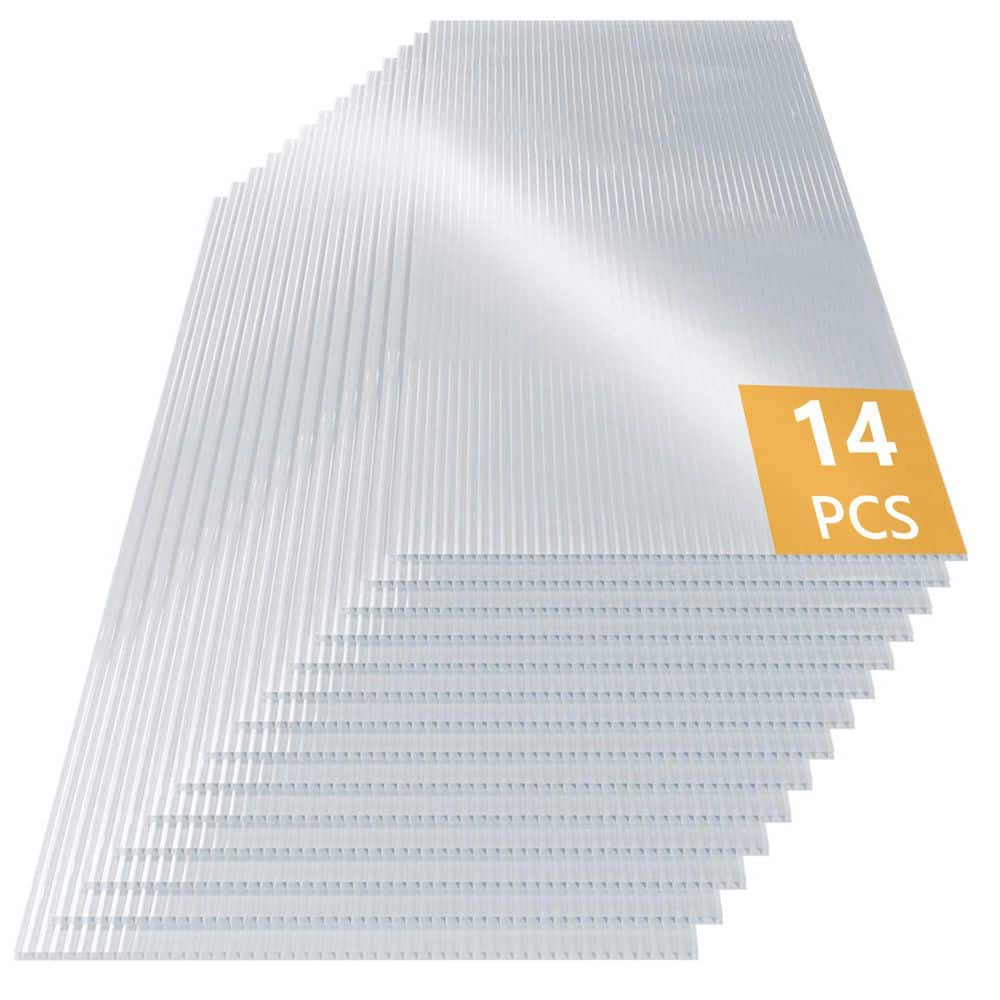 Hohuqeri 24 in. x 48 in. x 0.15 in. Transparent Polycarbonate Sheet ...