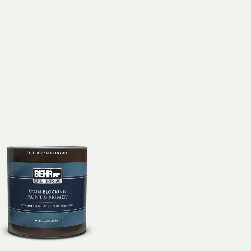 BEHR ULTRA 1 qt. #610E-1 Windmill Wings Satin Enamel Exterior Paint ...