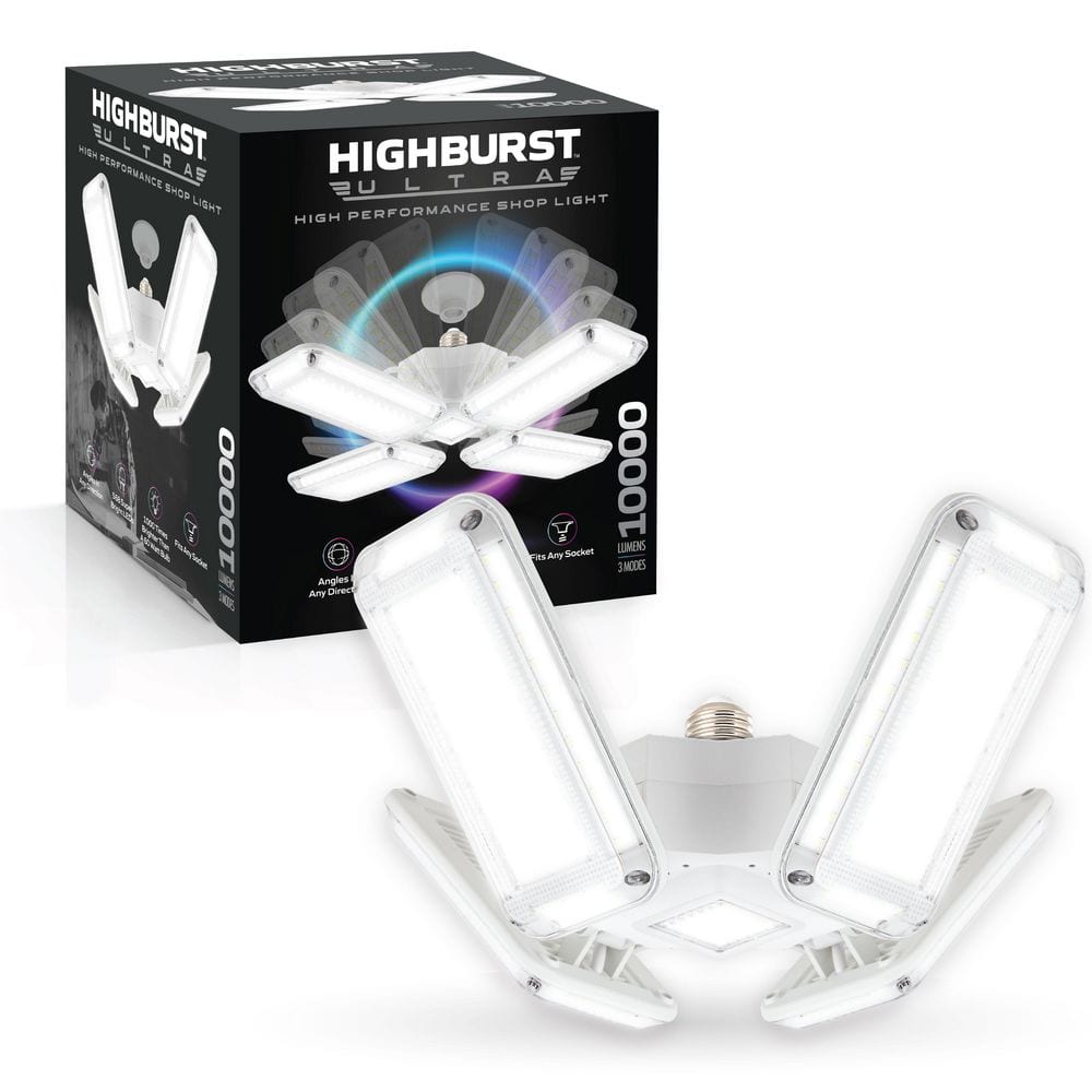 Bell + Howell Highburst 90-Watt Equivalent 6500K E26 4-Panel ...