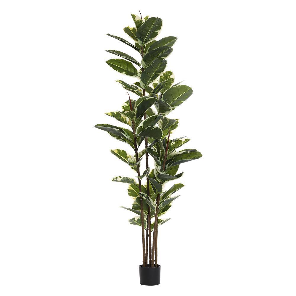 72 .83 in. Artificial Ficus Plant in Black Plastic Pot SX-T14 - The ...