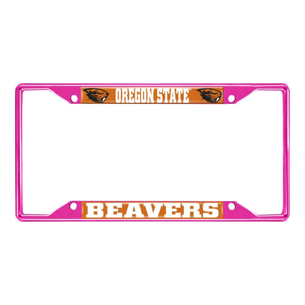 FANMATS Universal Fit Oregon State University License Plate Frame ...