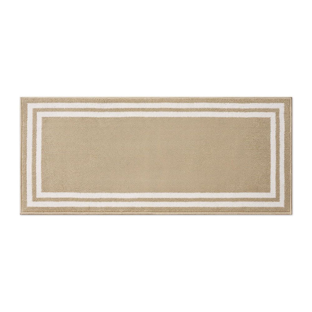 Laura Ashley Debbie Double Border 2- Tone Berber/Ivory 2 ft. x 5 ft ...