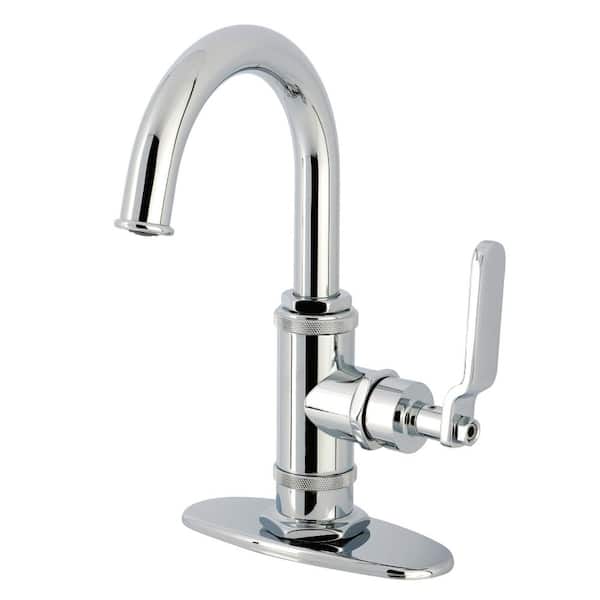 Kingston Brass Whitaker 1-Handle Single Hole Bathroom Sink Faucet with ...
