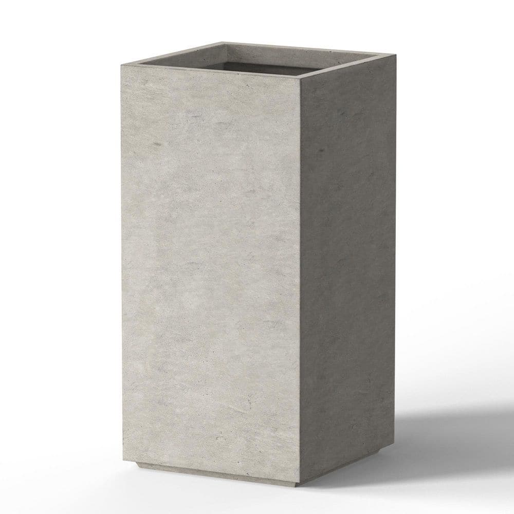 Sapcrete 14 in. Large Light Gray(Enhanced Core) Concrete Rectangular ...