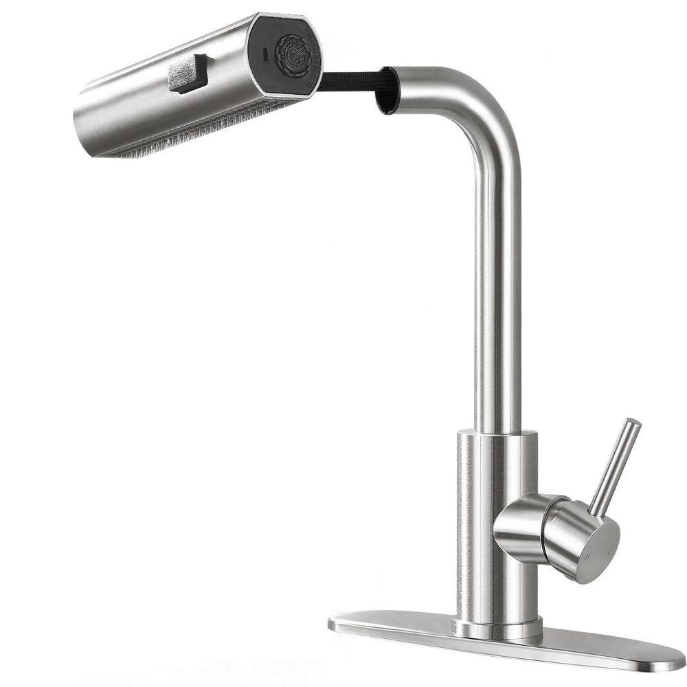 AKLFGN Single Handle 360° Spout Swivel 13 in. H Pull-Down Sprayer ...