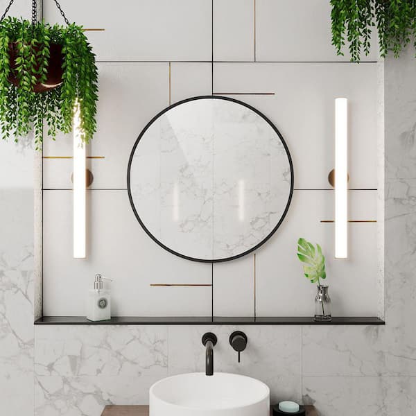 DreamLine Prospero 24 in. W x 24 in. H Round Framed Wall Mounted ...