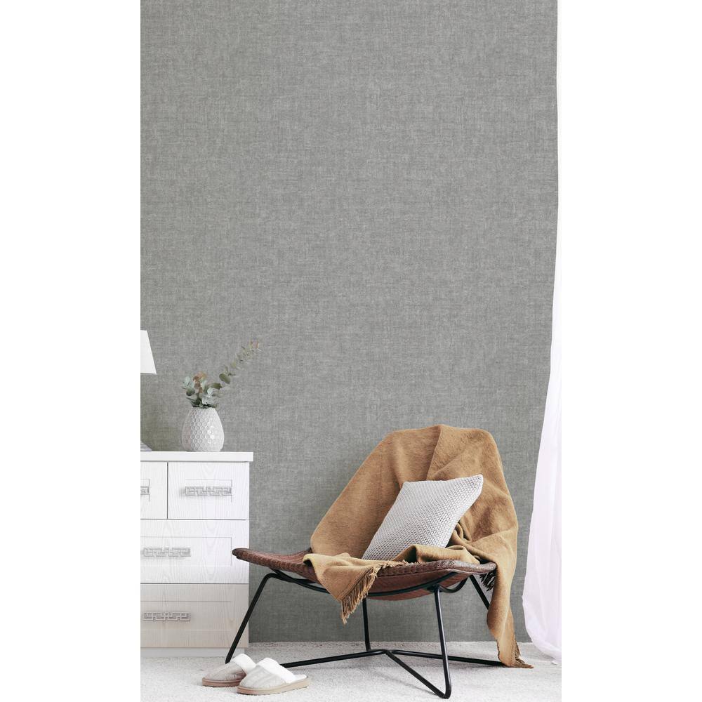 Walls Republic Cool Grey Plain Print Non-Woven Paper Paste the Wall ...