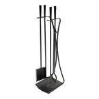 Boyel Living 5-Pieces Fireplace Iron Standing Tools Set with Heavy ...