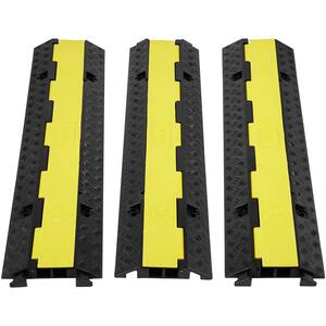SKYSHALO 72 in. x 11.81 in. 6 ft. Cable Protector Ramp-2 Channel ...