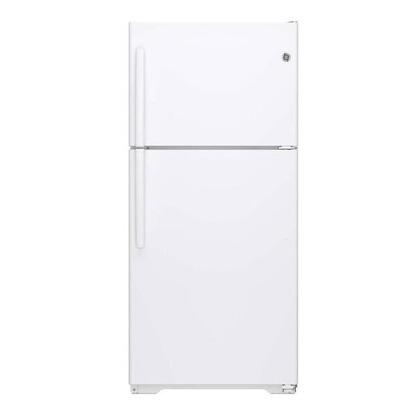 GE 18.2 cu. ft. Top Freezer Refrigerator in White, ENERGY STAR ...