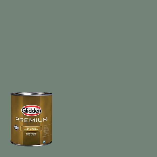 Glidden Premium 1 qt. PPG1135-6 Calabash Clash Satin Exterior Latex ...
