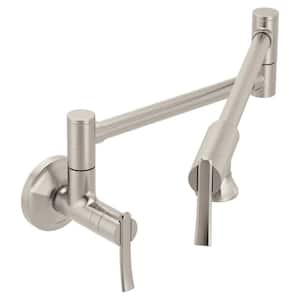 MOEN Modern Wall Mounted Pot Filler in Spot Resist Stainless S665SRS ...