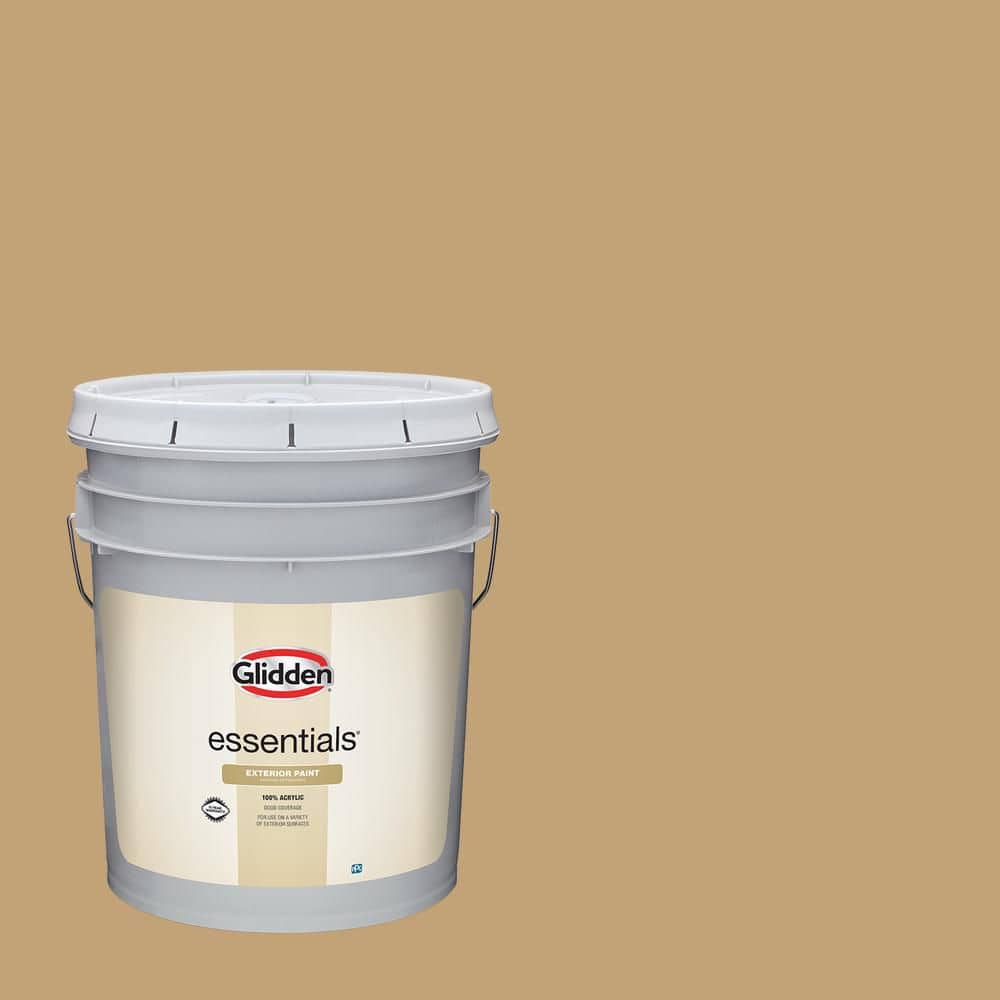 Glidden Essentials 5 gal. PPG1095-5 Applesauce Cake Satin Exterior ...