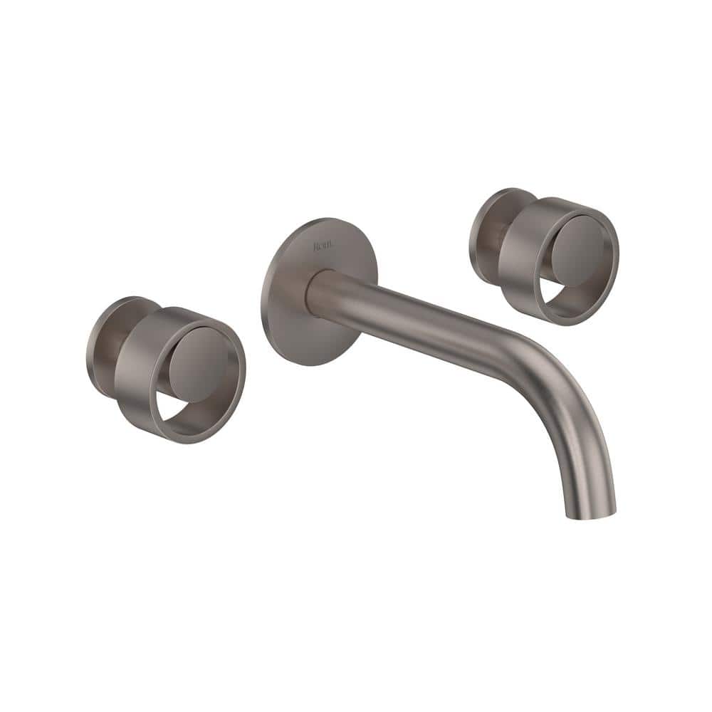 ROHL Eclissi 2-Handle Wall Mount Bathroom Faucet in Satin Nickel ...