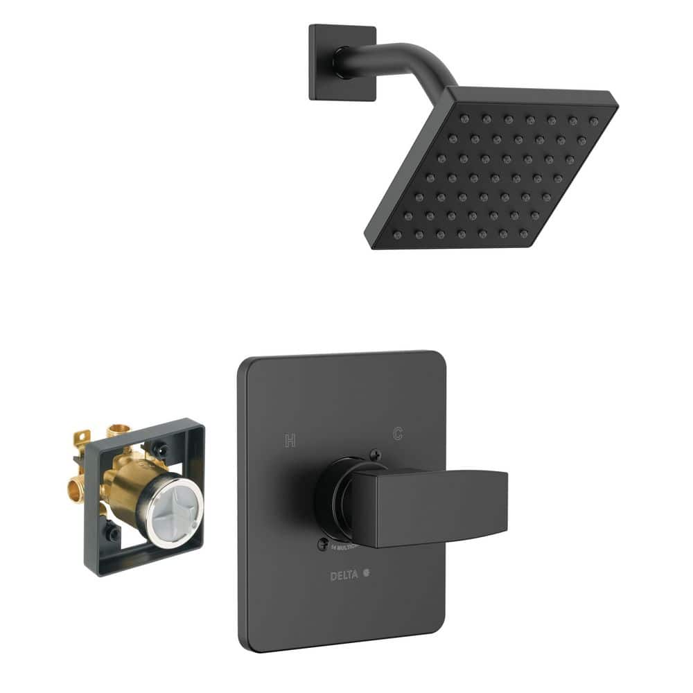 Delta Modern Single Handle 1-Spray Shower Faucet 1.75 GPM with Pressure ...