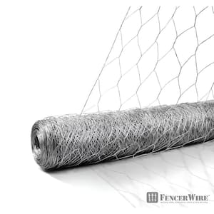 YARDGARD 2 ft. x 150 ft. x 1 in. Galvanized Steel Chicken Wire - 20 ...