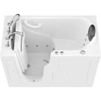 Universal Tubs Safe Premier 52.75 in. x 60 in. x 26 in. Left Drain Walk ...