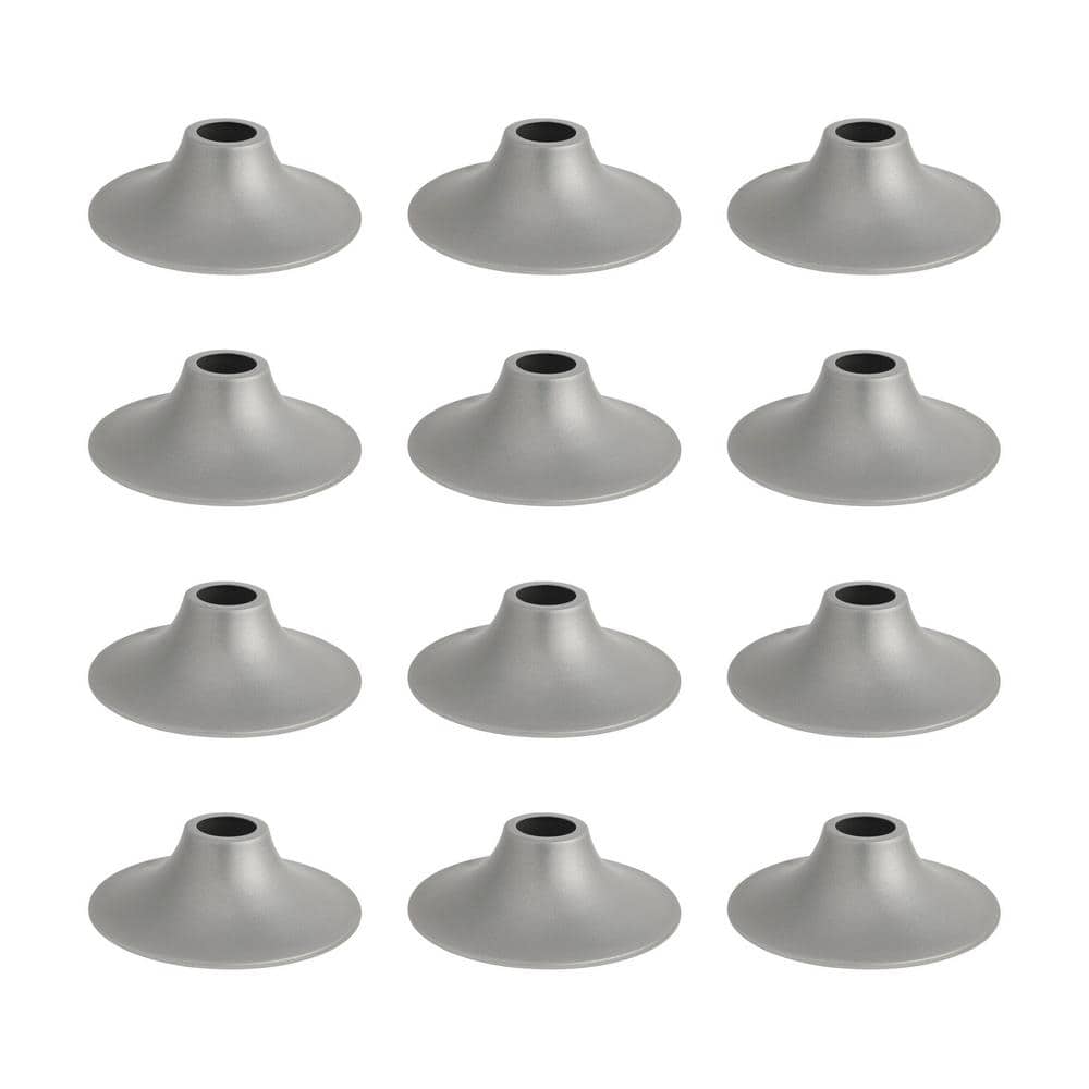 Hampton Bay 6 in. Silver Light Bulb Shade for Outdoor String Lights (12 ...