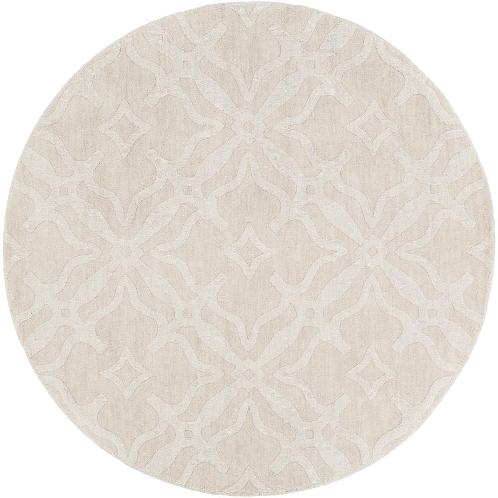 Livabliss Metro Ramona Ivory 10 ft. x 10 ft. Round Indoor Area Rug ...