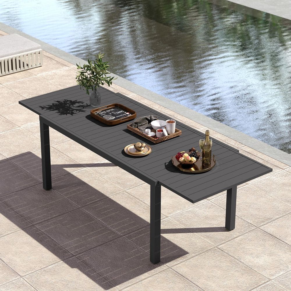 domi outdoor living Expandable Patio Table-65. 2in. x 35. 4in. (Expands ...