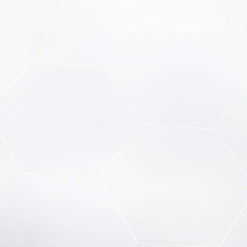 Ivy Hill Tile Lucid Nanoglass White 10.3 in. x 12 in. Polished ...