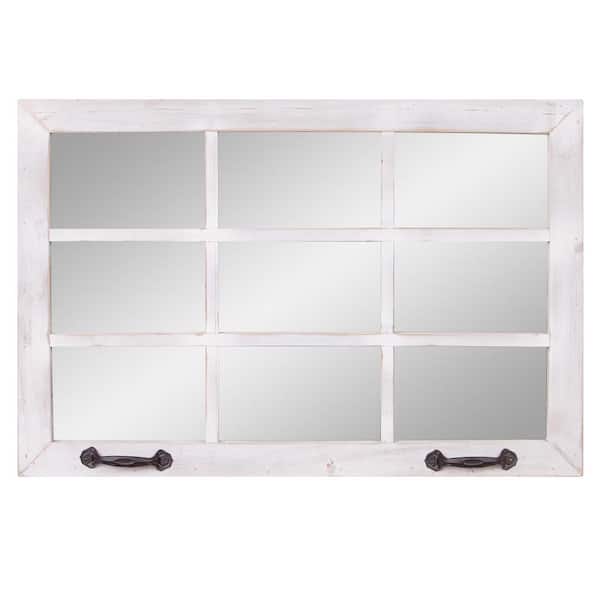 Pinnacle Medium Rectangle White Mirror (24 in. H x 36 in. W) 1805-3751