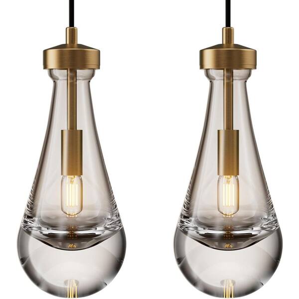 Gleam Flare 1-Light Modern Gold Chandelier, Pendant Light Kitchen ...