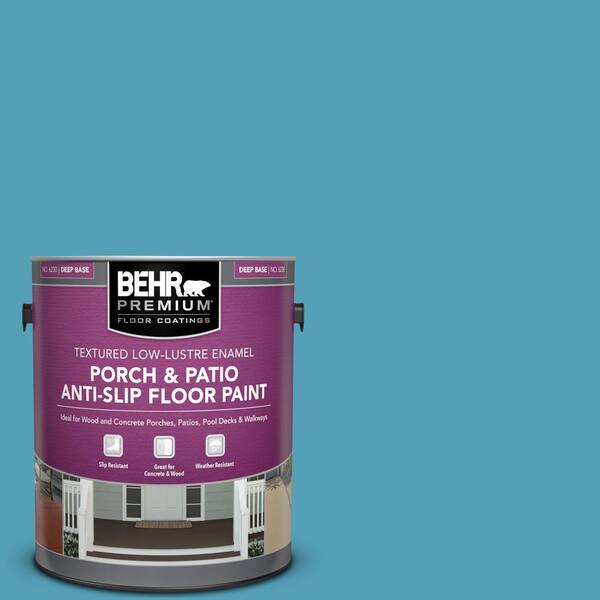 BEHR PREMIUM 1 gal. #M480-5A North Pole Blue Textured Low-Lustre Enamel ...