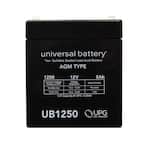 UPG 12-Volt 5 Ah F1 Terminal Sealed Lead Acid (SLA) AGM Rechargeable ...