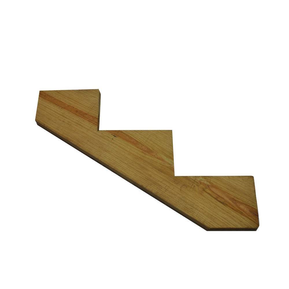 3-Step 2 in. x 12 in. Pressure-Treated Pine Stringer 1002341934 - The ...