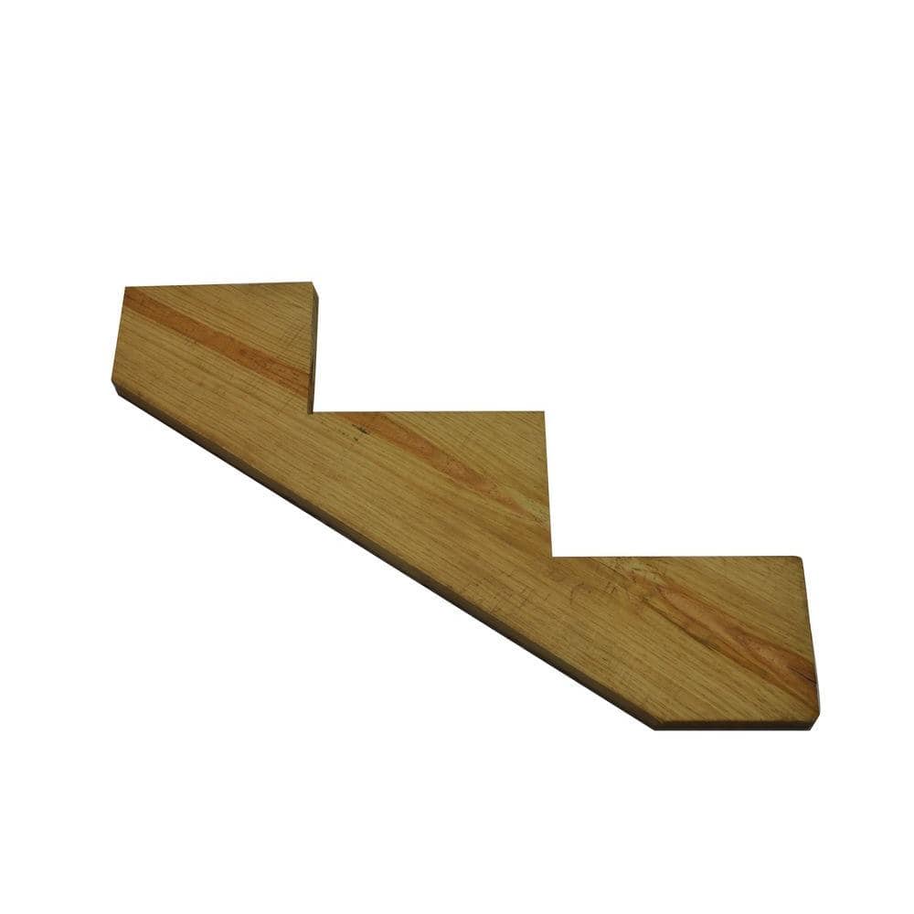 2 in. x 12 in. 3-Step Pressure-Treated Pine Stringer 0623354 - The Home ...