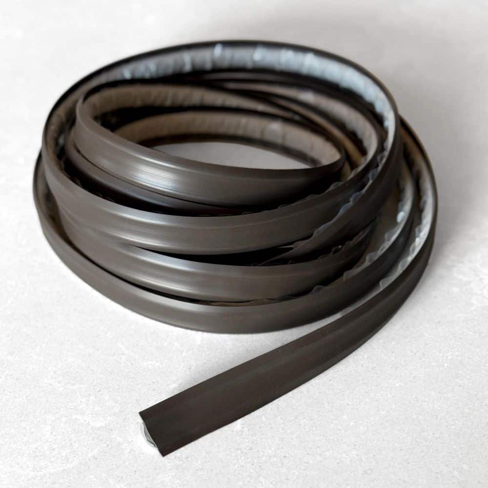 InstaTrim 3/4 in. x 1/4 in. x 10 ft. Bronze PVC Inside Corner Self ...