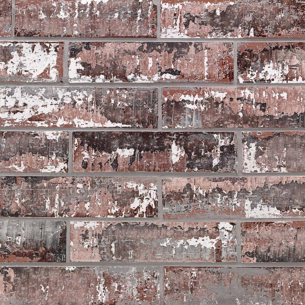 Ivy Hill Tile Metro Brick Multi-Color 3 in. x 9 in. x 10mm Natural Clay ...