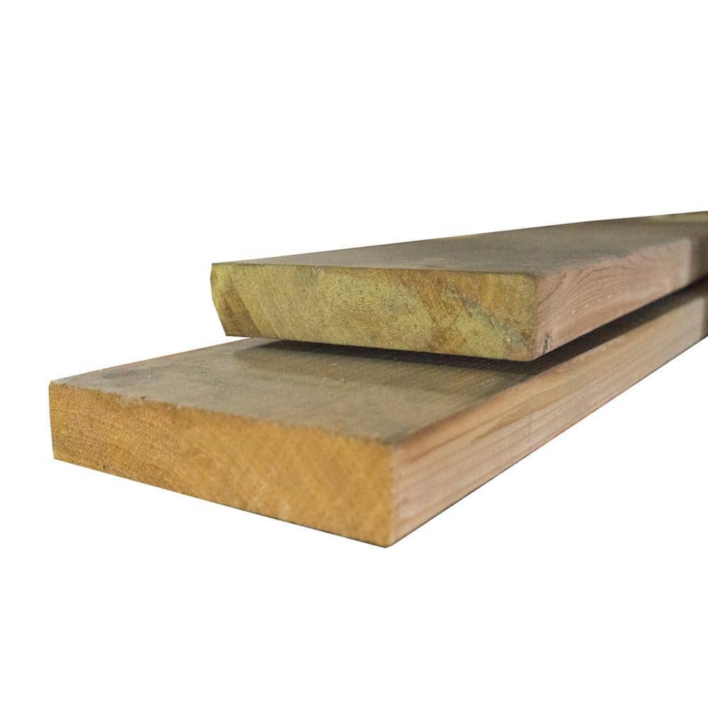 2 in. x 8 in. x 8 ft. Western Red Cedar Board Lumber RCL220808 - The ...