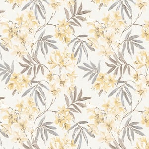 Norwall Morning Dew Plum, Lilac & Cream Vinyl Roll Wallpaper (Covers 55 ...