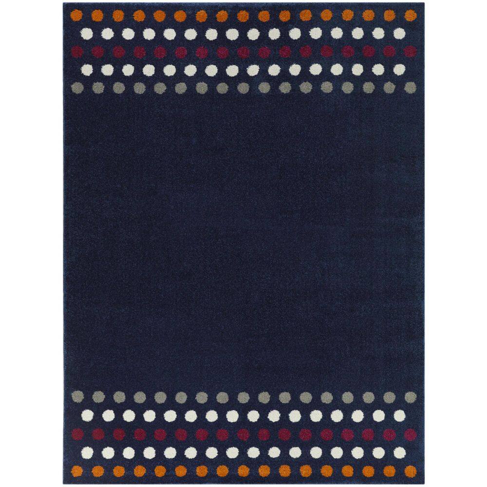 BALTA Dots Navy 7 ft. 10 in. x 10 ft. Dots Area Rug 3098488 - The Home ...