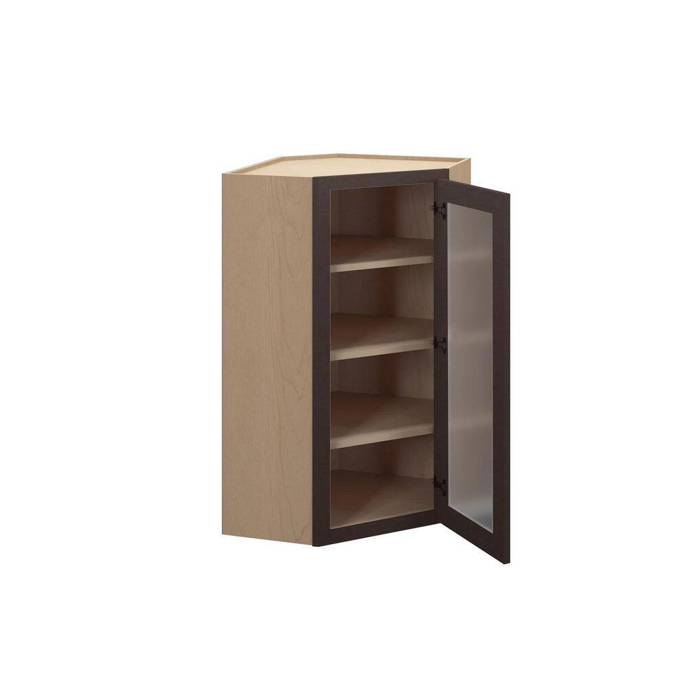 Jamestown Recessed 24 in. W x 42 in. H x 12 in. D in Espresso Plywood ...