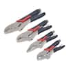 KING Locking Pliers Set, Curved Jaw, Strength Jaw Long Nose, Cushioned ...