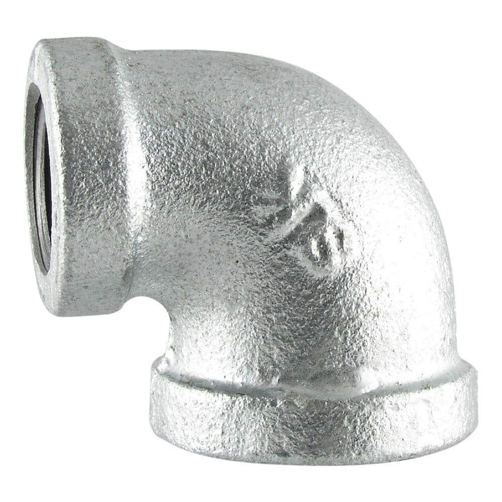 STZ 1 in. x 3/4 in. Galvanized Iron 90° Reducing Elbow 311 RE-134 - The ...