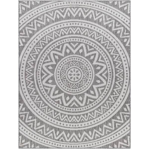 Artistic Weavers Long Beach Taupe/Gray Medallion 8 ft. x 10 ft. Indoor ...