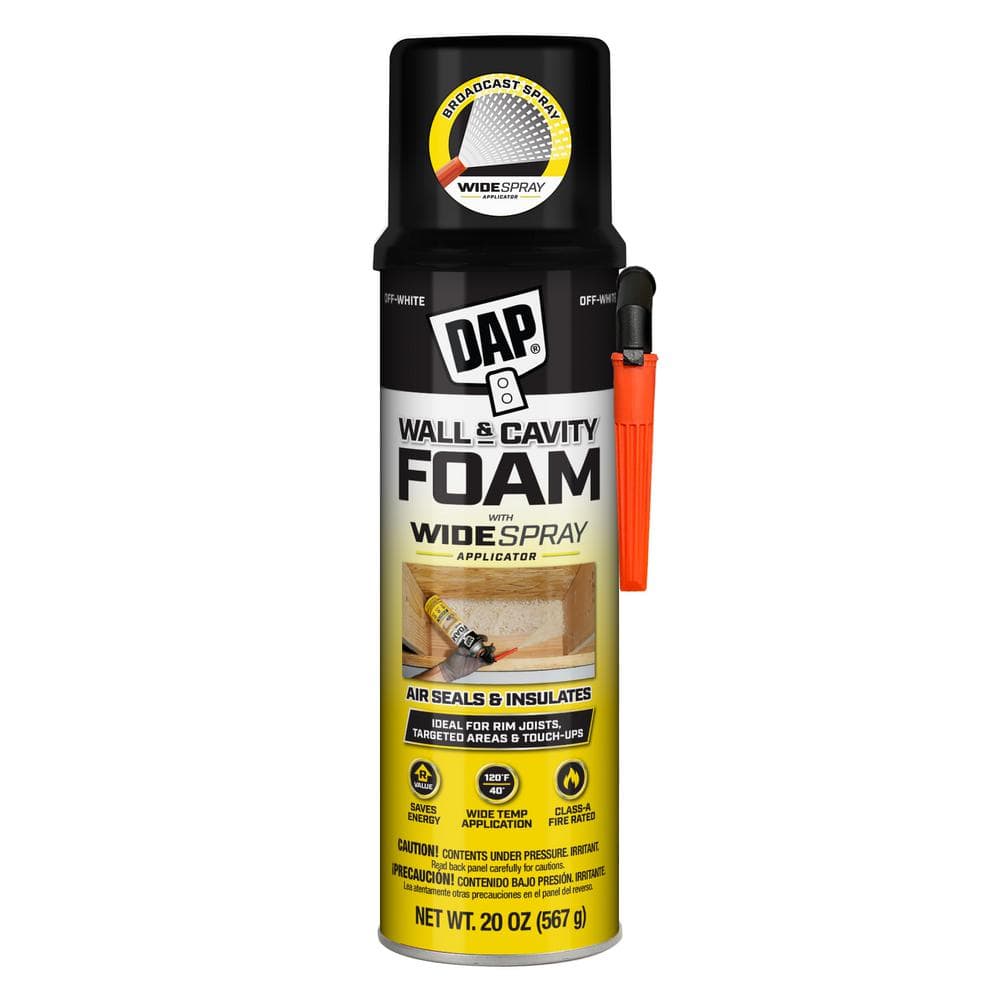 DAP Wall and Cavity Foam 20 oz. Aerosol Spray Foam Sealant with Wide ...