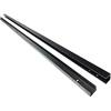 Slipfence 70 in. x 1-1/2 in. x 1-1/2 in. Black Powder Coated Aluminum ...