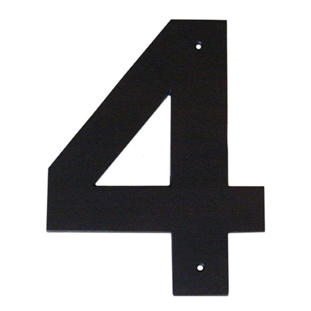 Montague Metal Products 24 in. Helvetica House Number 4 HHN-4-24 - The ...