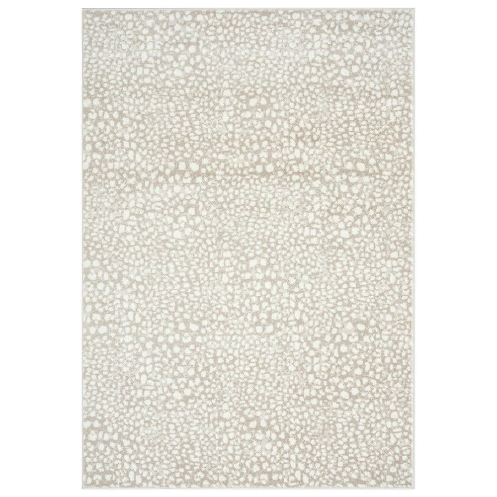 Abani Deco Cream 8 ft. 11 in. x 12 ft. Abstract Polypropylene Area Rug DEC130A-9 - The Home Depot