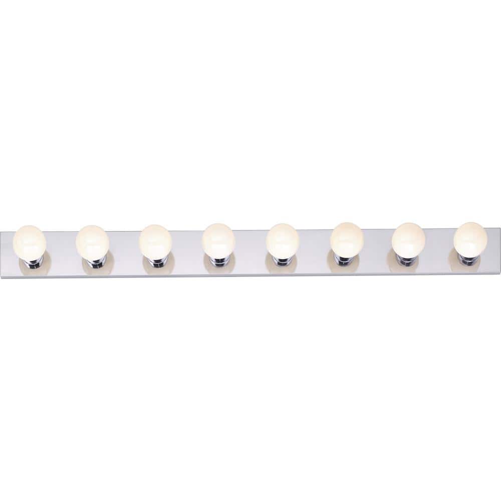 SATCO Nuvo 48 in. 8-Light Polished Chrome Dimmable Traditional ...