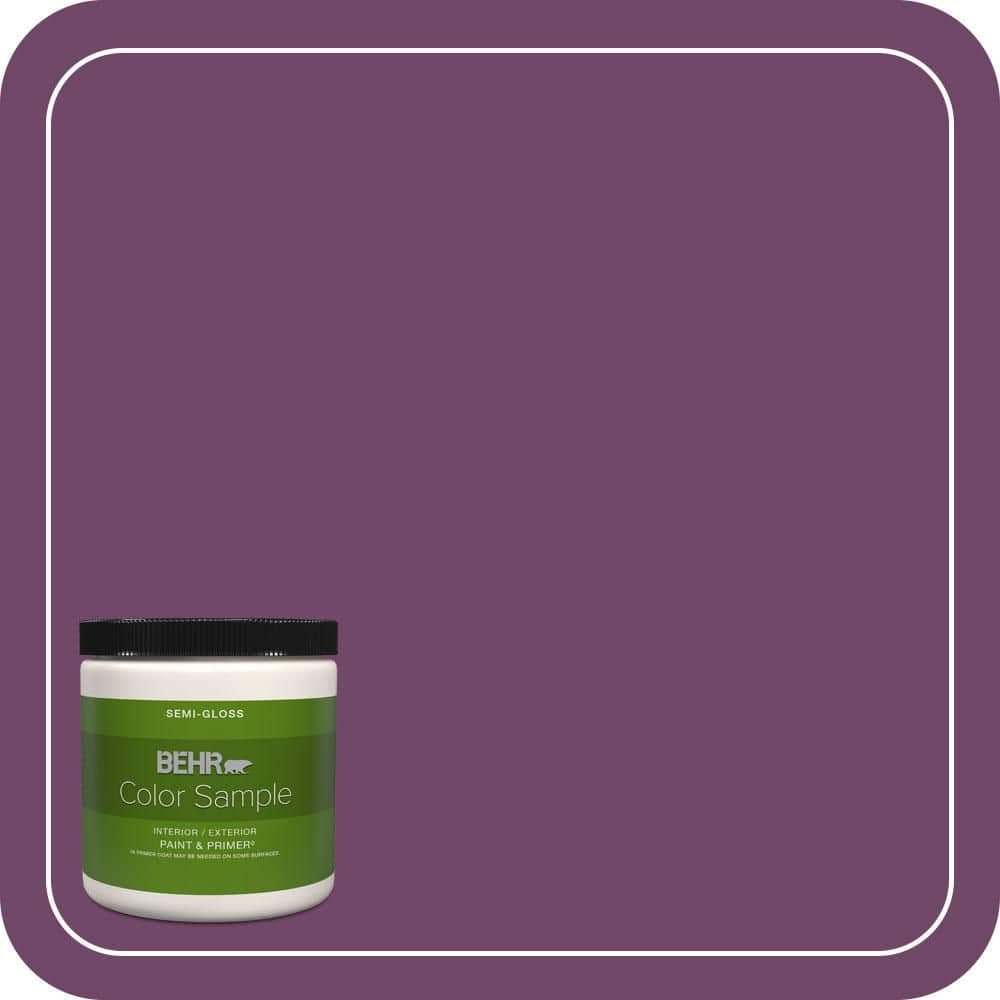 BEHR PREMIUM PLUS 8 oz. #S-G-680 Raspberry Mousse Semi-Gloss Interior ...